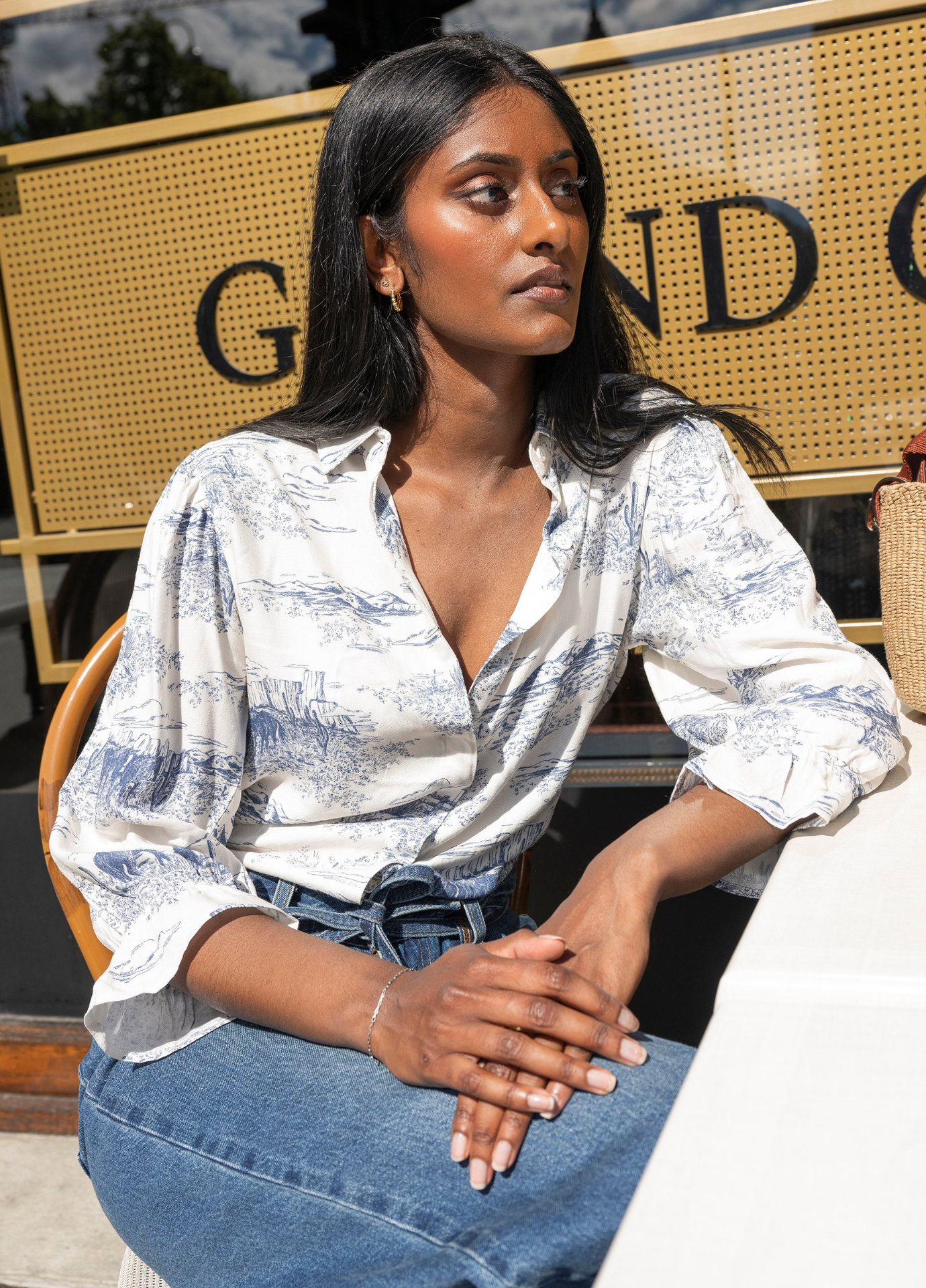 Amy Shirt Derby Blue – MISSMAYA NORWAY
