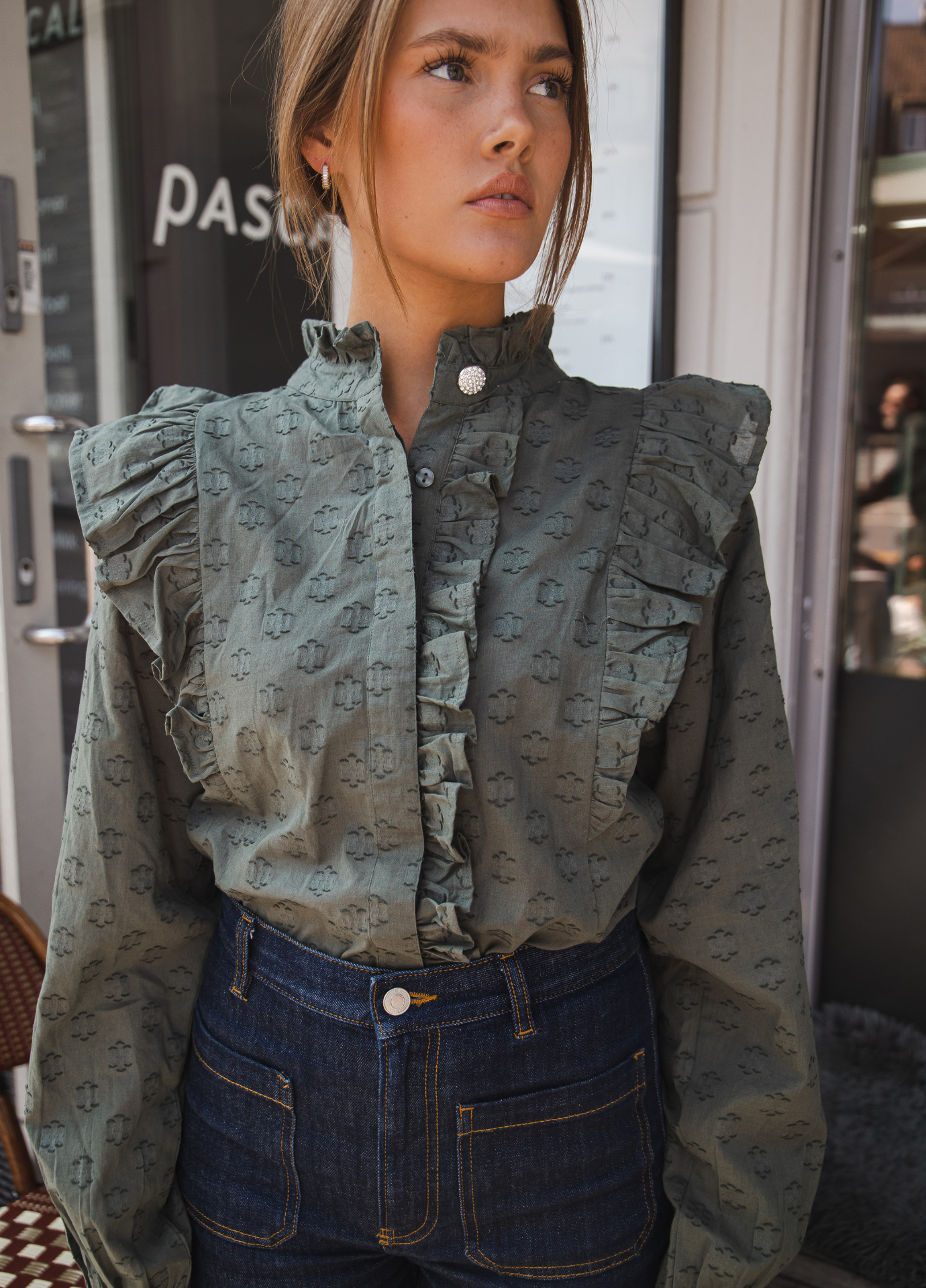 Maya Blouse Forest – MISSMAYA NORWAY